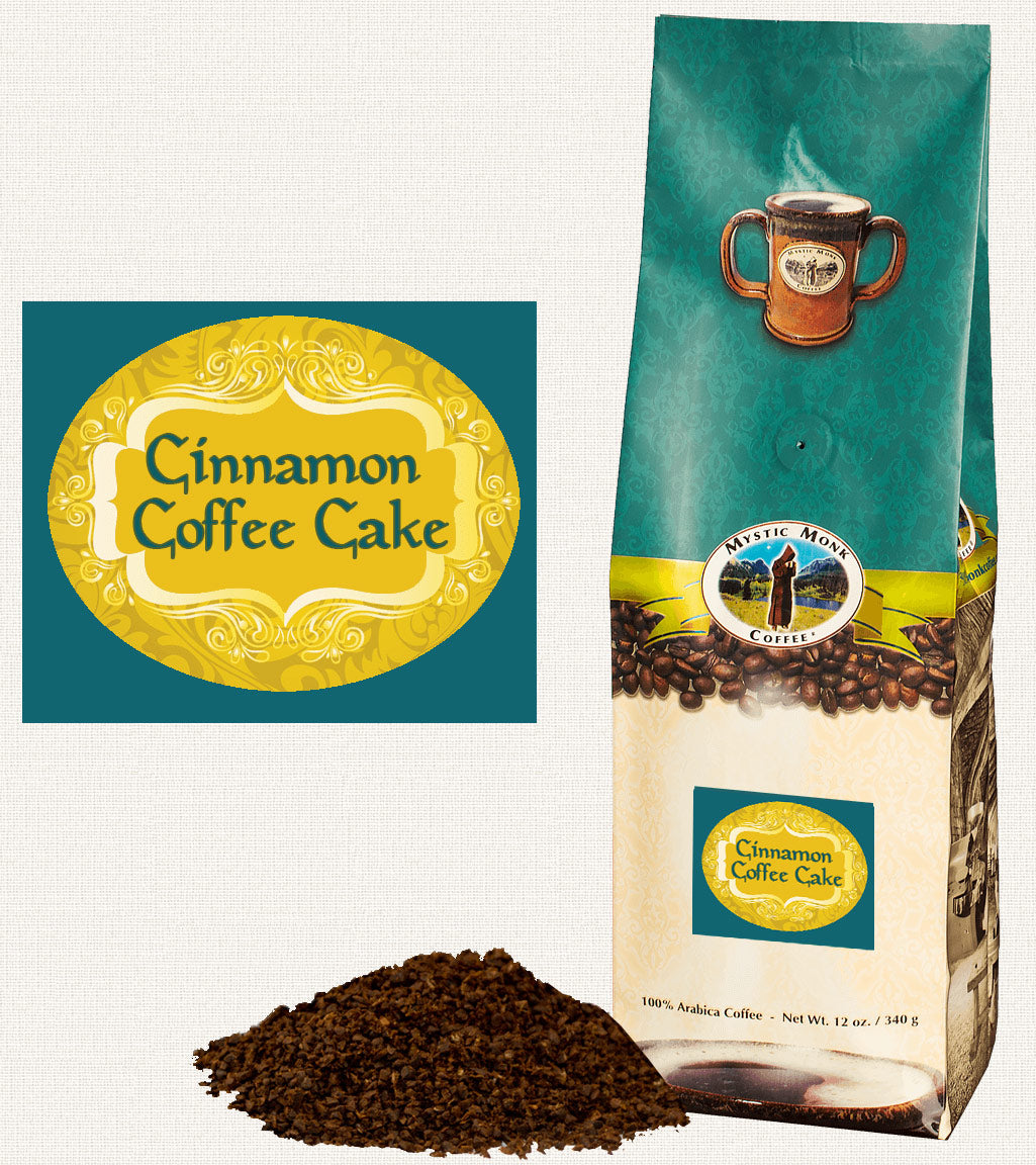 Cinnamon Coffee Cake Coffee | Rich Flavored Coffee Beans - Mystic Monk ...