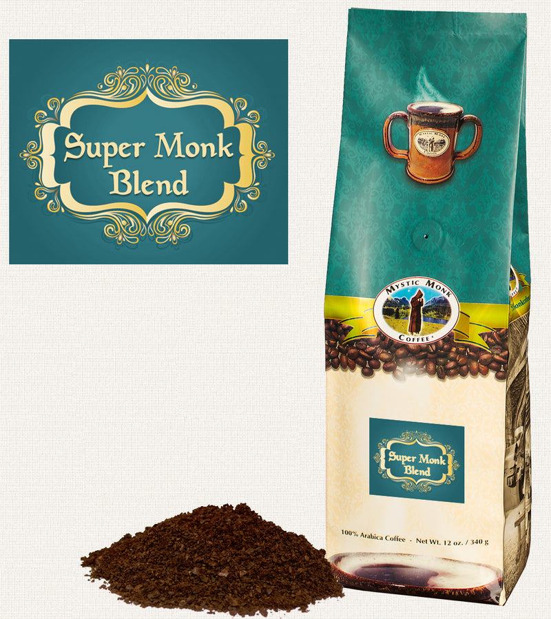 Super Monk Blend | Extra Caffeinated Coffee | Mystic Monk Coffee